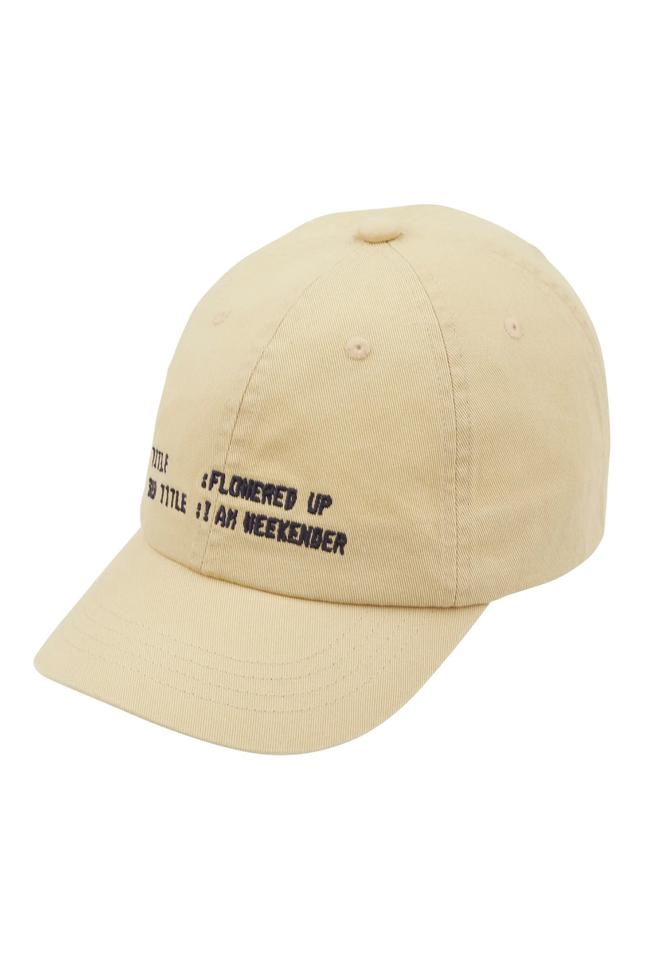 I Am Weekender Cap - Ecru – AlmostCutMyHair